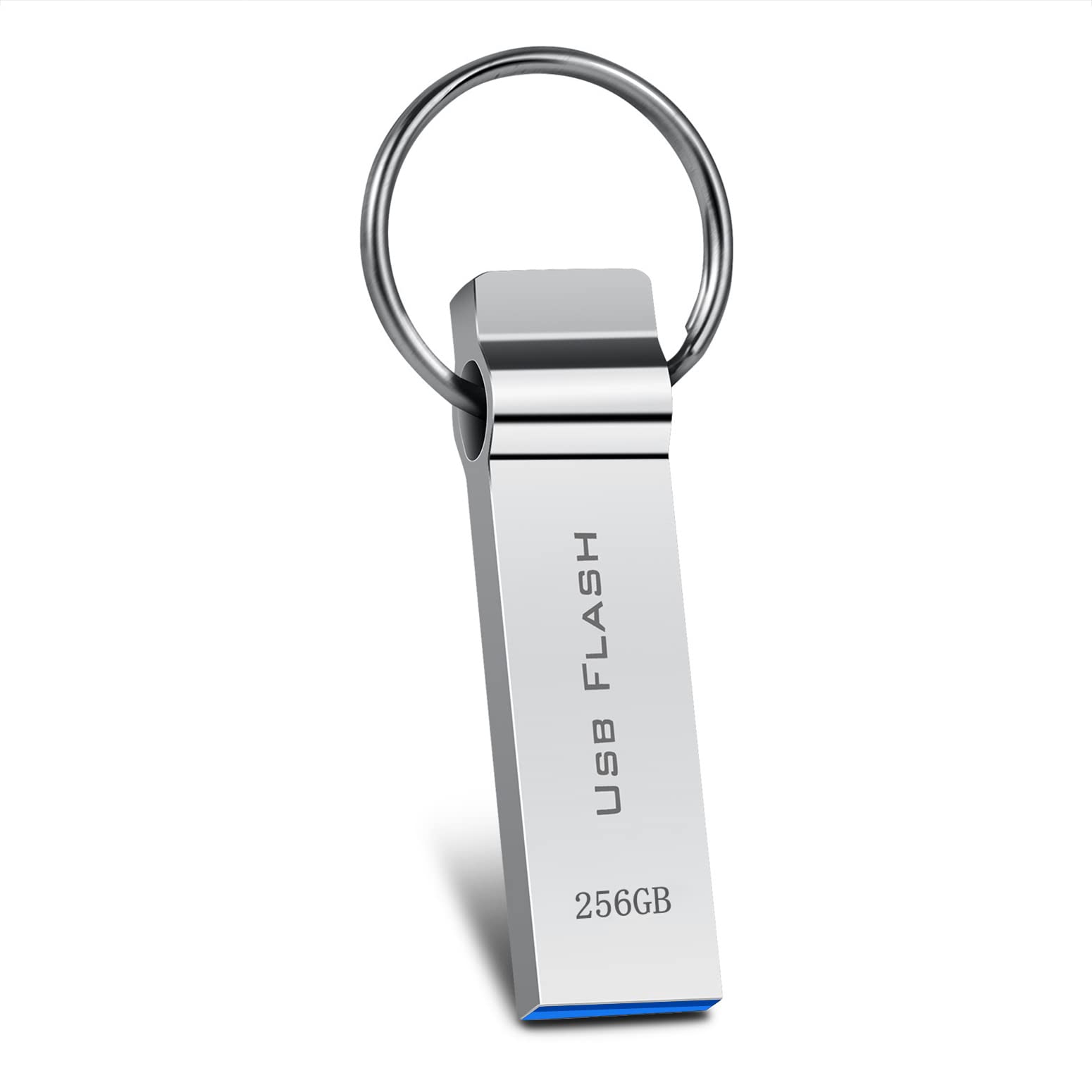 Marryler USB Flash Drive 256GB Waterproof USB Stick High Speed Memory Stick 256GB Ultra Large Storage Metal Thumb Drive with Keychain Design for Laptop Computer Tablet