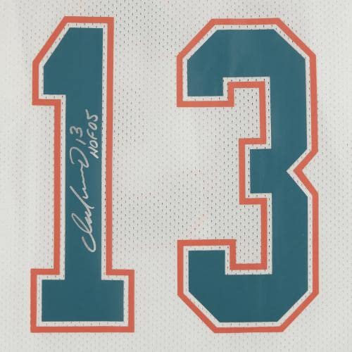 Dan Marino Miami Dolphins Autographed Mitchell & Ness White Authentic Jersey with "HOF 05" Inscription - Autographed NFL Jerseys