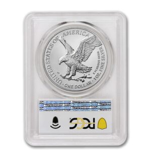 2022 (W) 1 oz American Silver Eagle MS-70 (First Strike - Struck at West Point - Flag Label) $1 MS70 PCGS