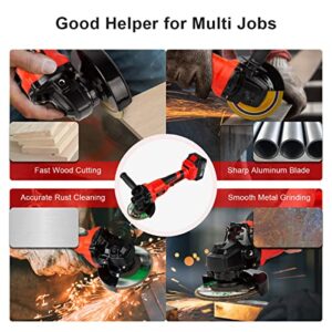 TOMORTOOL 18V 4" Cordless Angle Grinder Kit, Replacement for Makita Cordless Angle Grinder with 4.0Ah Battery & Fast Charger…