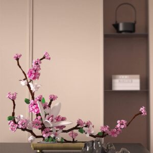 Nifeliz Lilac Bonsai Tree Toy Building Kit and Display Model, Unique Home Flower Bouquet Décor Ideas, A Creative and Relaxing Bonsai Tree Building Project for Adults, Botanical Collection(974 Pieces)