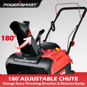 PowerSmart Snow Blower Gas Powered, 21 Inch Single Stage Gas Snow Thrower, 212CC Gasoline Engine Snowblower for Yard