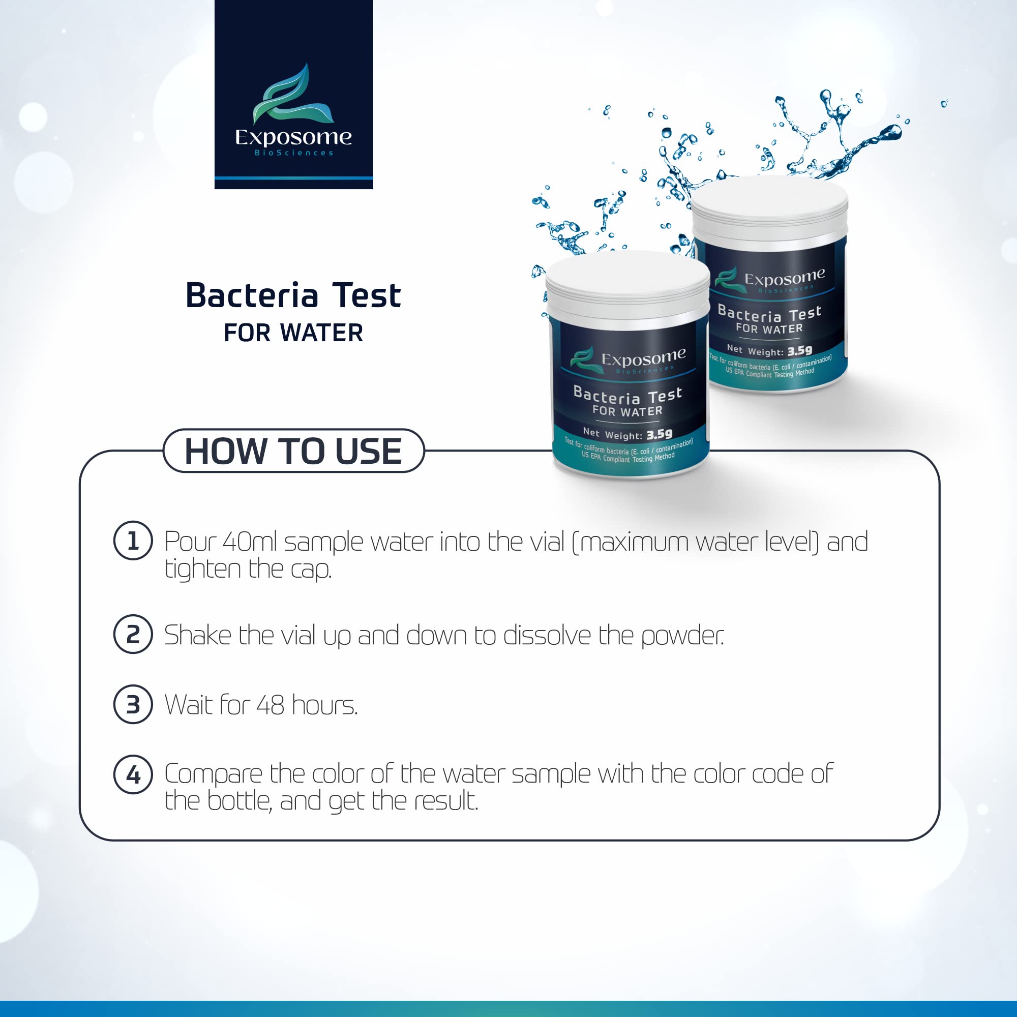 Lab Grade 17 in 1 Drinking Water Test Kit. Detect Multiple Water Chemical Contaminants and Coliform Bacteria in Water. 100 Test Strips + 2 Bacteria Tests. FSA - HSA Reimbursement Eligible