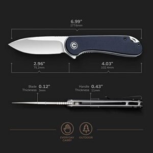 CIVIVI Elementum Bundled, Great EDC folding Knife Companion