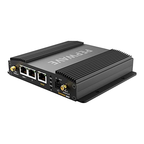 Peplink MAX BR1 Pro [CAT 20] | LTE-A Pro Modem with Redundant SIM Slots | Wi-Fi 6 | GPS Receiver| Drop-In Mode, Load Balancing / Failover, Ignition Sensing | MAX-BR1-PRO-GLTE-S-T-PRM