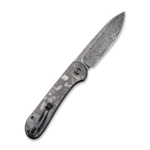 CIVIVI Odium Damascus Blade Bundled Button Lock Elementum, Great EDC Knife Companion