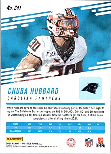 2021 Panini Prestige #241 Chuba Hubbard NM-MT RC Rookie Panthers