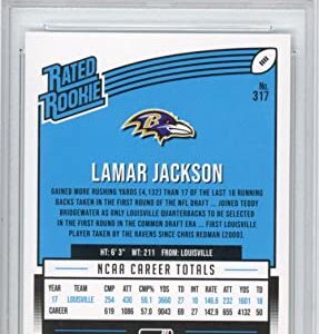 Graded 2018 Panini Donruss Lamar Jackson #317 Rookie RC Football Card PSA 10 Gem Mint