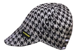 u.s. welder by comeaux supply welding cap black/grey houndstooth (7 1/4)