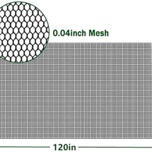 SJHmoo Mosquito Net Cloth Fabric, DIY Insect Pest Barrier Mesh Nets for Porch/Outdoor/Bed/Wedding, Black 60x120in