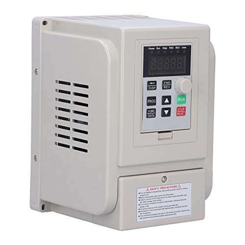 Liccx Variable Frequency Drive, 110VAC 50/60Hz 1500W VFD Inverter Converter, VFD Inverter Frequency Converter (Single-Phase Input, 3 Phase Output)