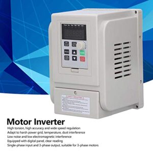 Liccx Variable Frequency Drive, 110VAC 50/60Hz 1500W VFD Inverter Converter, VFD Inverter Frequency Converter (Single-Phase Input, 3 Phase Output)