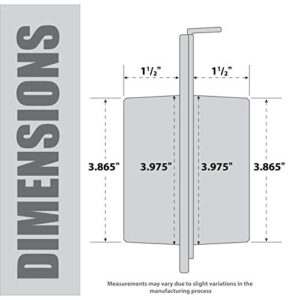 4 Pack of Fulton 4 inch Blast Gates with Double Sided Port – for Use With Dust Collection Systems with 4 inch Hose