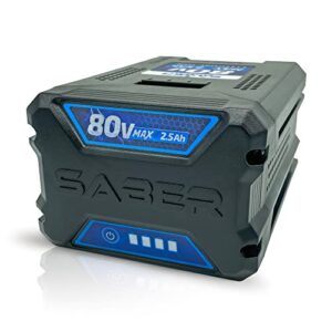 saber 80-volt 2.5ah battery replacement for kobalt 80v cordless power equipment battery - designed in the usa