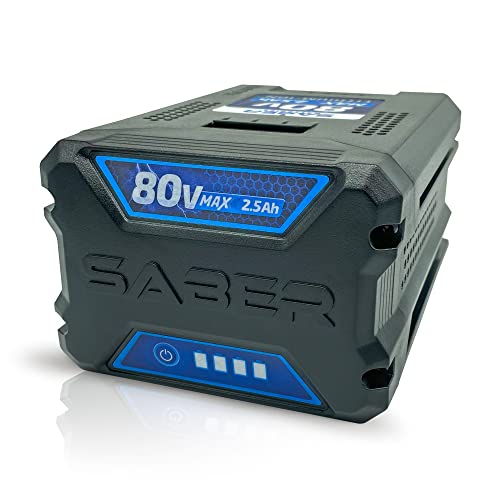 SABER 80-Volt 2.5Ah Battery Replacement for Kobalt 80V Cordless Power Equipment Battery - Designed in The USA