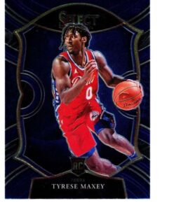 2020-21 panini select blue #81 tyrese maxey concourse philadelphia 76ers rc rookie nba basketball trading card