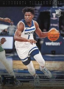 anthony edwards rc 2020-21 panini chronicles pannini rookie nm+-mt+ nba basketball #101 timberwolves