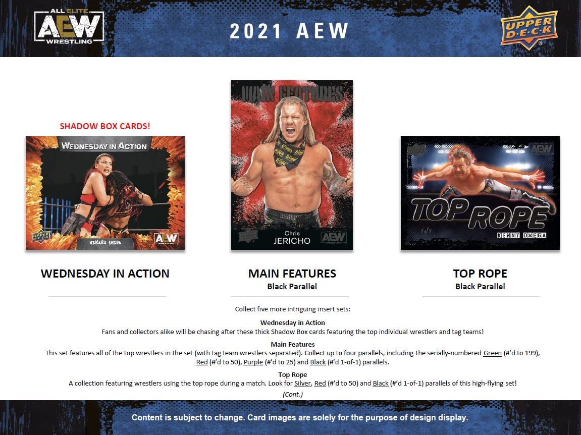 2021 Upper Deck AEW Wrestling HOBBY box (16 pks/bx)