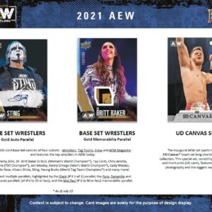 2021 Upper Deck AEW Wrestling HOBBY box (16 pks/bx)