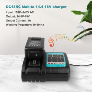 Rapid Battery Charger DC18RC DC18RD DC18RA for Makita Tools 14.4V-18V LXT Li-ion Battery BL1815 BL1820 BL1830 BL1850 BL1860 BL1840 BL1430 BL1415