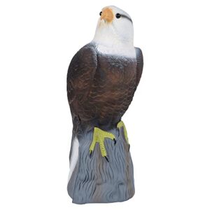 hausse bird scarecrow fake horned hawk decoy, bald eagle bird repellent garden protectors, falcon scare birds away deterrent scarecrow for garden yard outdoor