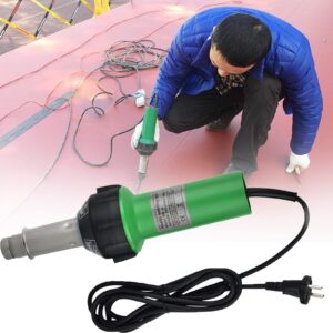 wzfanjij roofing welder, pvc welding gun, 1600w hot air plastic welder, stepless temperature regulation 40-600 ℃ plastic welder kit