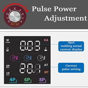 ZWJABYY 737DH Induction Delay Battery Spot Welding Machine,Intelligent Welding Machine,Pulse Spot Welder,for 18650 Lithium-Ion Battery Pack Welding,High Power Small Welding Machine Ce Certification