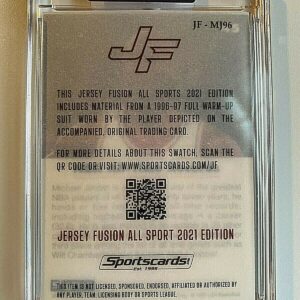 2021 Sportscards Jersey Fusion #MJ96 Michael Jordan Game Used Jersey Card SEALED