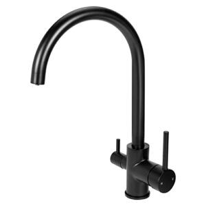 techzm tri flow water filtration kitchen faucet 3 way water filter taps matte black