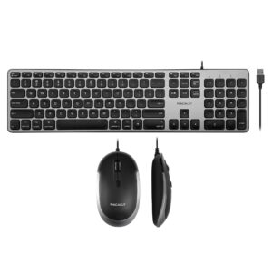 macally backlit keyboard and mouse combo, enhance your workflow