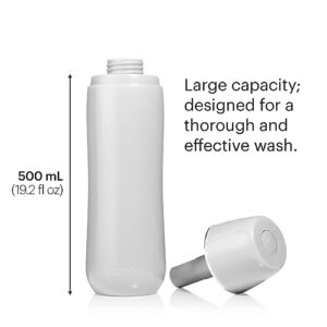 Brondell GoSpa Advanced Portable Bidet for Travel–Pop-Up Nozzle System –High-QualityCompact Bidet with Discreet Travel Bag for Convenient Storage–500mL, Gray