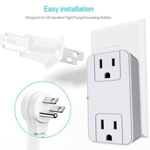 Ehaijia Thermostatically Controlled Dual Outlet, Cold Weather Thermo Plug,Automatic Switch On Below 32°F&Off Over 50°F,Free from Turn Heater On by Yourself in Freezing Weather,Save Energy and Effort