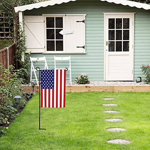 Outdoor 12x18 Inch Double Sided American Garden Flag American 4th of July Decorative Flag Fade Resistant Banner for Yard Lawn Home Decor