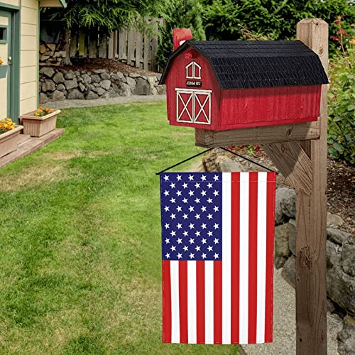 Outdoor 12x18 Inch Double Sided American Garden Flag American 4th of July Decorative Flag Fade Resistant Banner for Yard Lawn Home Decor