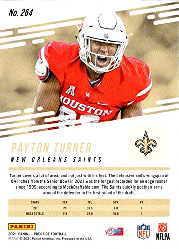 Payton Turner 2021 Panini Prestige #264 NM-MT RC Saints Football NFL