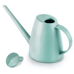 minimalism watering can for indoor house bonsai plants outdoor garden flower detachable long spout 1.8l 60oz 1/2 gallon green