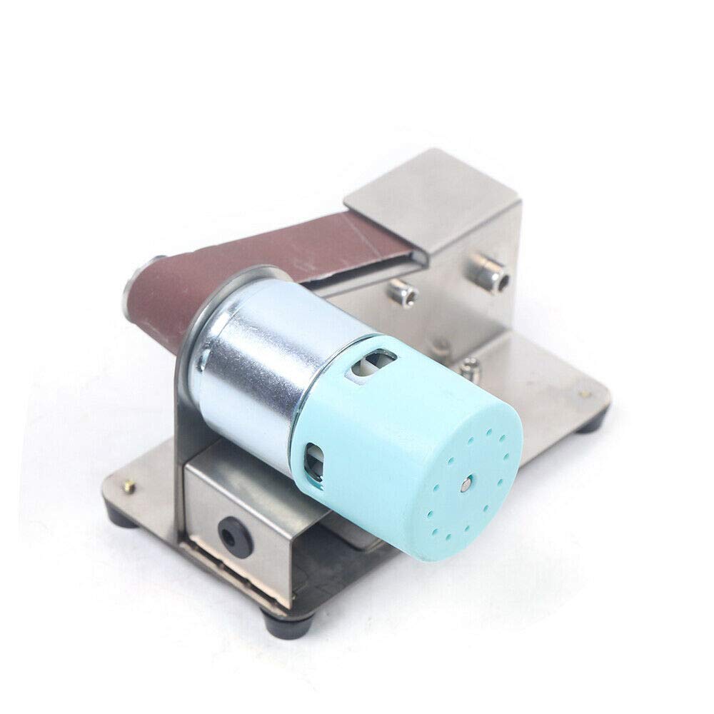 15°Fixed Angle Belt Sander Knife Edge Sharpener Stainless Steel Belt Sander Polishing Grinding Machine 1.2x13 Inch Belt Sander Adjustable (150W)