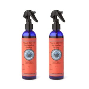 nantucket spider 2 pack | 8 oz bug repellent for dogs | extra strength tick repellent spray and natural insect repellent for dogs| deet free with organic essential oils | repels ticks and mosquitoes