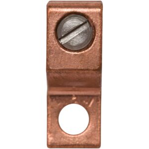 Morris Products Direct Burial Lay-in Connectors – for Copper Conductors, Grounding Swimming Pools, Spa Equipment, Conduit Bushings – 4 AWG.26” Bolt, 1.04”L x .47”W x .76”H, 10-Pack (90572)