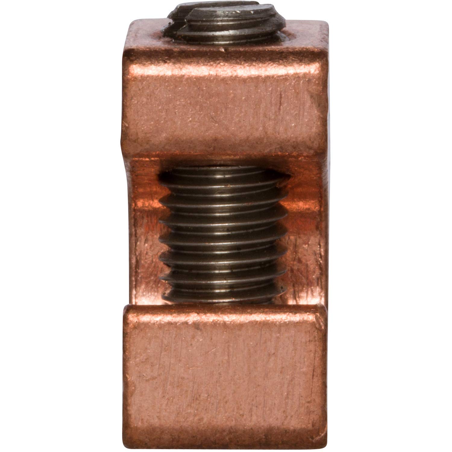 Morris Products Direct Burial Lay-in Connectors – for Copper Conductors, Grounding Swimming Pools, Spa Equipment, Conduit Bushings – 4 AWG.26” Bolt, 1.04”L x .47”W x .76”H, 10-Pack (90572)