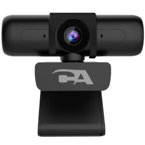 CA Essential Super HD Webcam (WC-3000) - Zoom Certified USB Webcam, 5MP Super HD Video up to 2592x1944 at 30fps, Autofocus & Light Correction, Dual Omnidirectional Mics