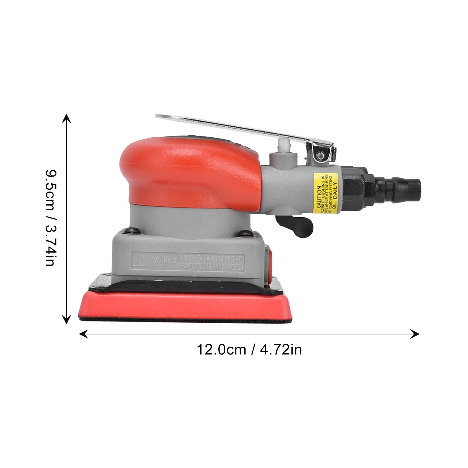 Pneumatic Sander KP-6793 Alloy Steel Air Squares Sander Machine Pneumatic Tool for Wood Sanding Car Waxing 75x100mm