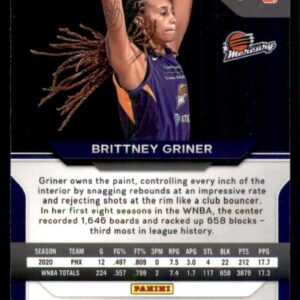 2021 Panini Prizm WNBA #31 Brittney Griner Phoenix Mercury Basketball Card