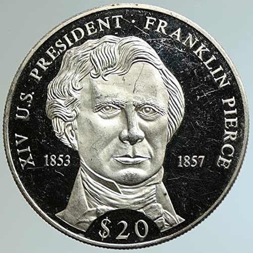 2000 LR 2000 LIBERIA USA President FRANKLIN PIERCE Proof 20 Dollars Good Uncertified