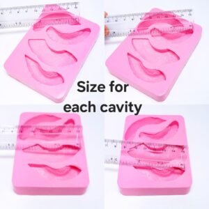 Peach slices Silicone Mold Wax mold Resin mold Soap mold Realistic Flexible mold NC068