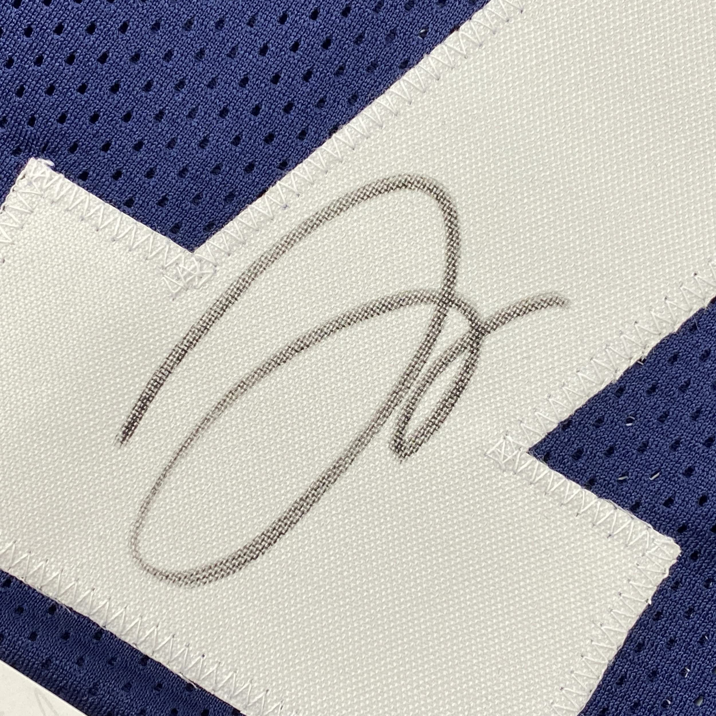 Autographed/Signed Trevon Diggs Dallas Thanksgiving Day Football Jersey JSA COA