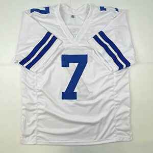 Autographed/Signed Trevon Diggs Dallas White Football Jersey JSA COA