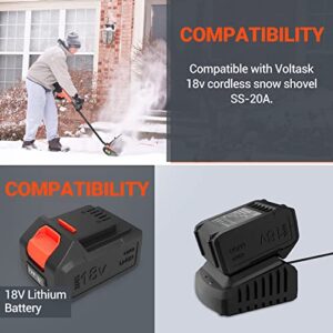 VOLTASK Rapid Charger Replacement for Voltask Cordless Snow Shovel SS-20A