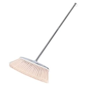 yarnow long handled broom, 35 heavy- duty metal stainless steel angle broom, outdoor/indoor broom for garages, courtyard, sidewalks, decks, perfect for home kitchen room office floor