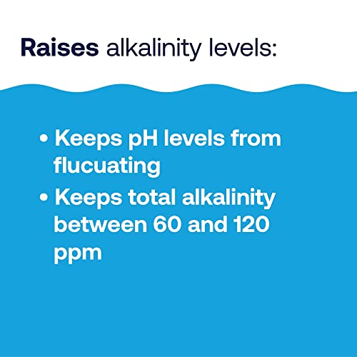 HTH 67060 Swimming Pool Care Alkalinity Up, Raises Alkalinity, Swimming Pool Chemical Stabilizes pH Fluctuation, 5 Lbs